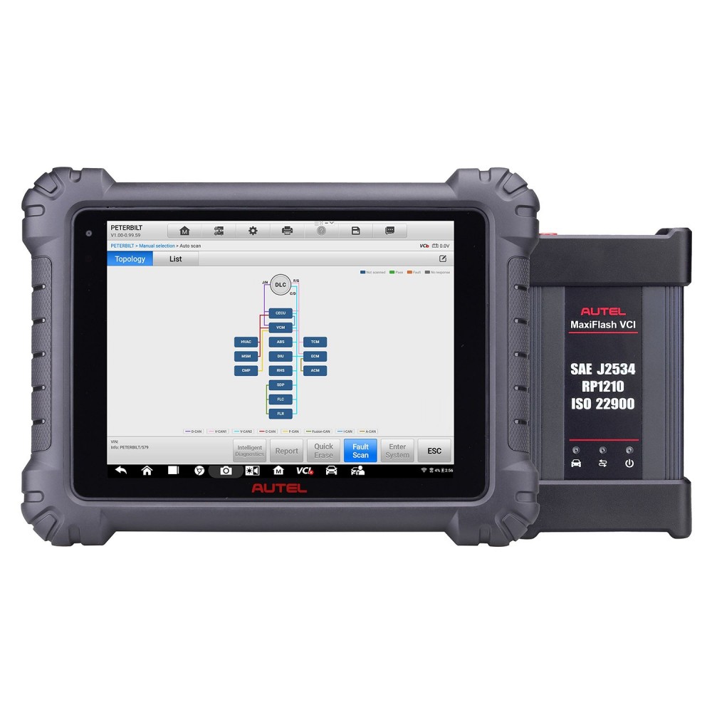 Autel Maxisys MS909CV Heavy Duty Bi-Directional Diagnostic Scanner W ...